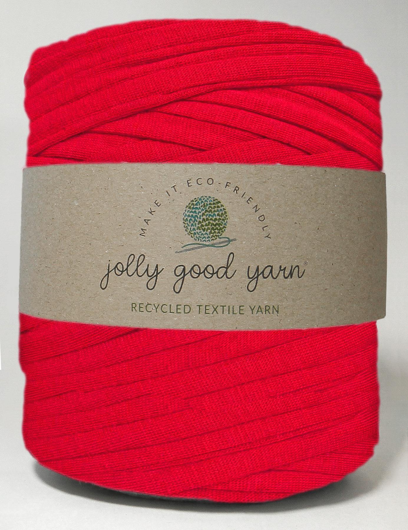 Red t-shirt yarn by Jolly Good Yarn (100-120m)
