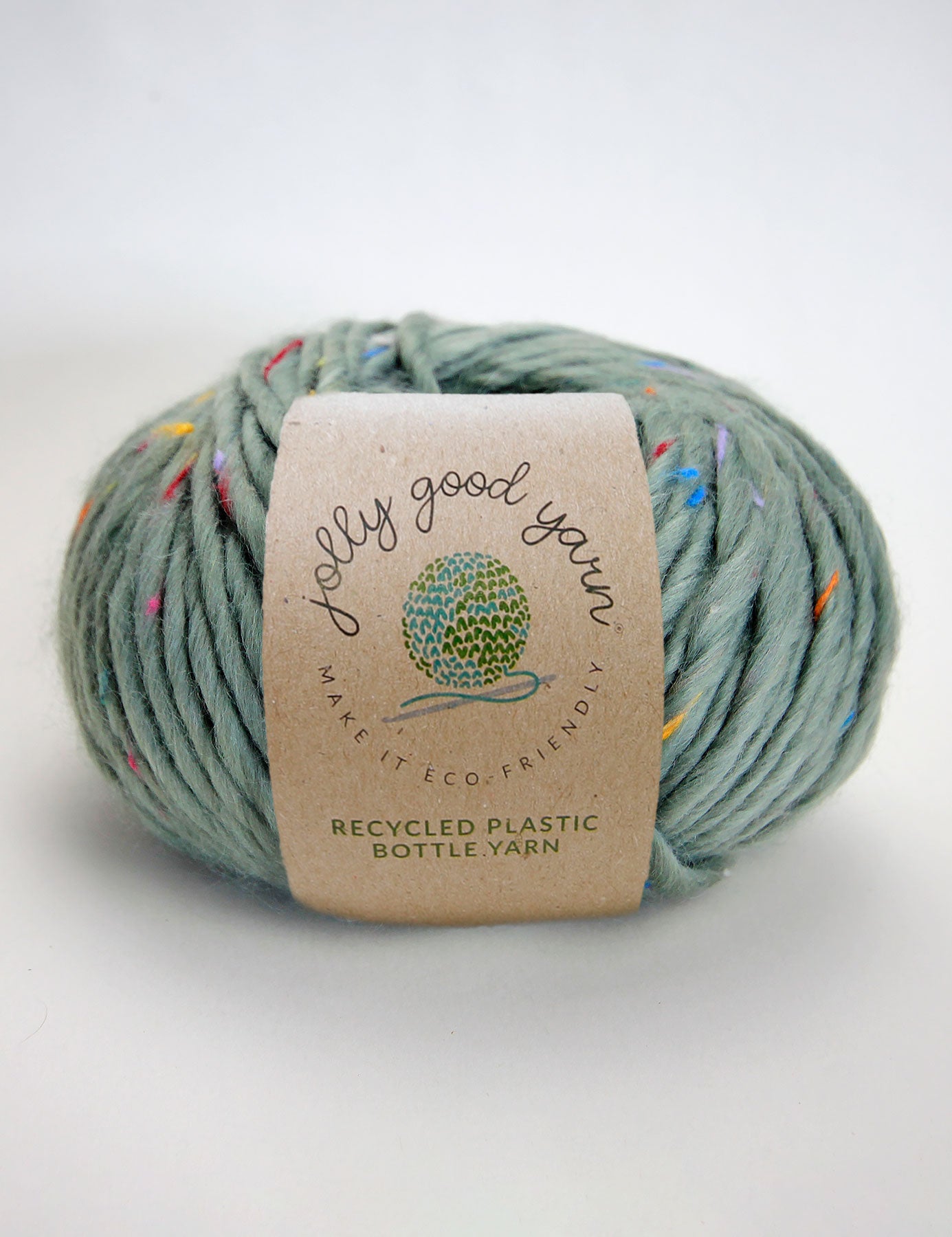 Chunky Benton Green (100g) - Recycled Plastic Yarn – Jolly Good Yarn