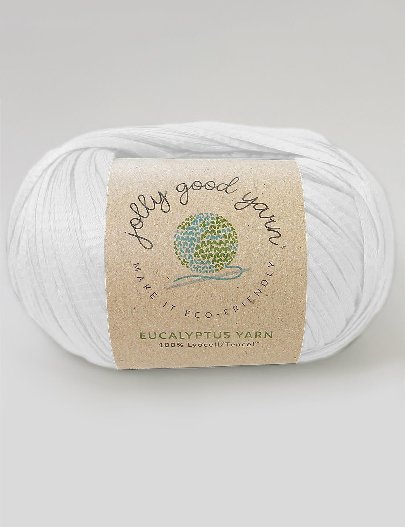 Sandford White eco-friendly eucalyptus yarn (100g) – Jolly Good Yarn